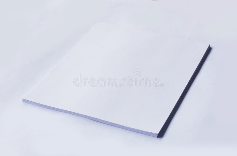 Realistic A4 Pages Mockup Design, Blank Sheet Paper Mockup Stand. Flat ...
