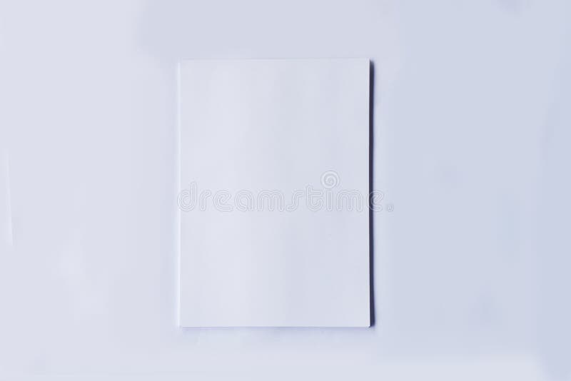 Realistic A4 Pages Mockup Design, Blank Sheet Paper Mockup Stand. Flat ...