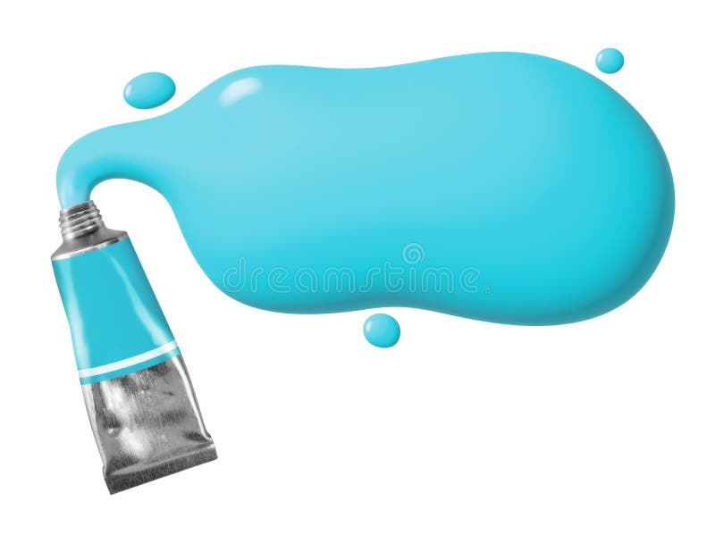 Set of Colorful Paint Tubes Isolated on White Background. Color Wheel ...