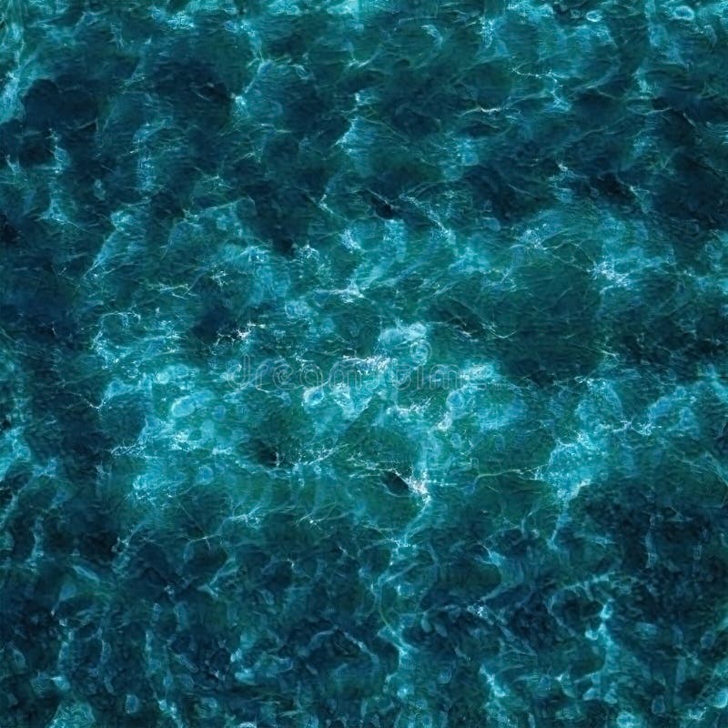 Realistic Painting of Ocean Waves in Turquoise Colors Stock Photo ...