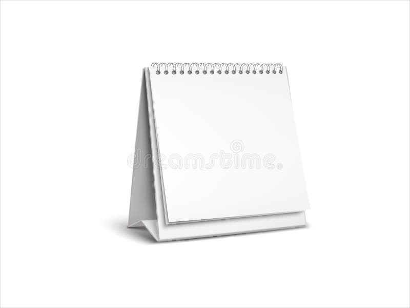 Realistic Paper Calendar Blank. Calendars of Different Sizes Stock ...