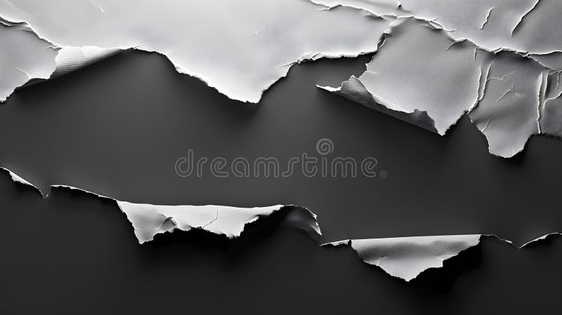 Realistic Paper Rip on Black Background. this is AI Generative Image ...