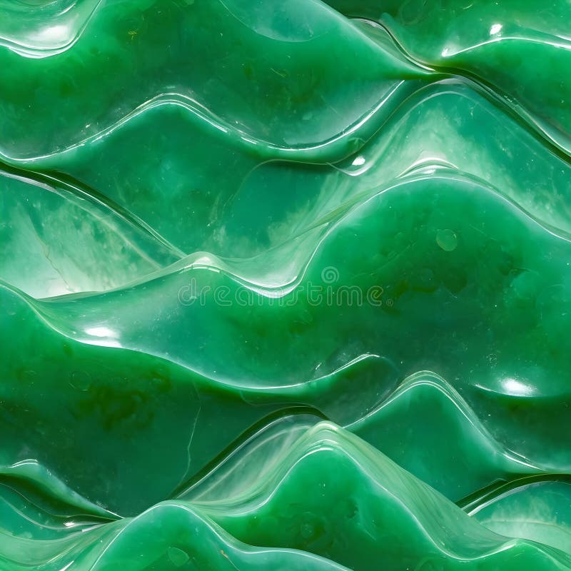 Pattern of Natural Green Jade, Close Up, AI Illustration Stock ...