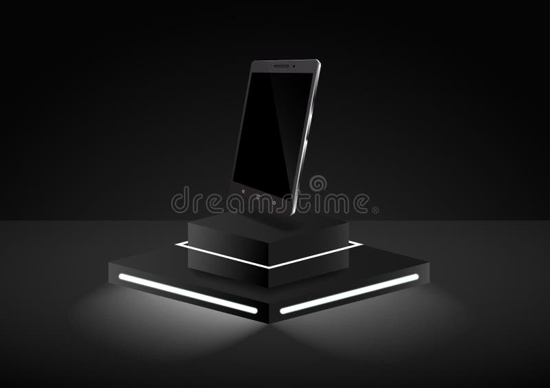 Realistic Pedestal Scene for Product Display with Modern Smartphone ...