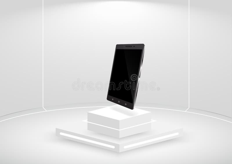 Realistic Pedestal Scene for Product Display with Modern Smartphone ...