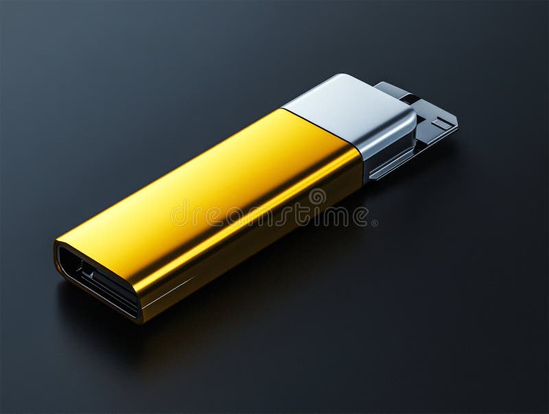 Realistic Pen Drive Mock Up with Memory Pen Drive Mock Up Display and ...