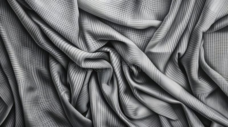 Realistic Pencil Drawing of Various Fabric Textures Stock Illustration ...