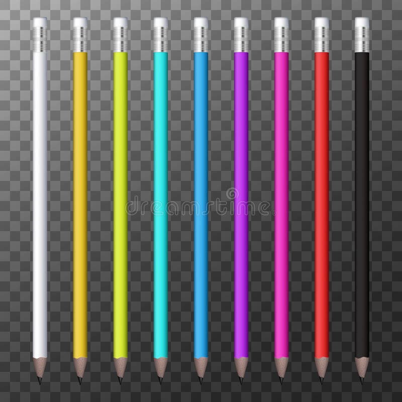 Realistic Pencil stock vector. Illustration of sharp - 246593404