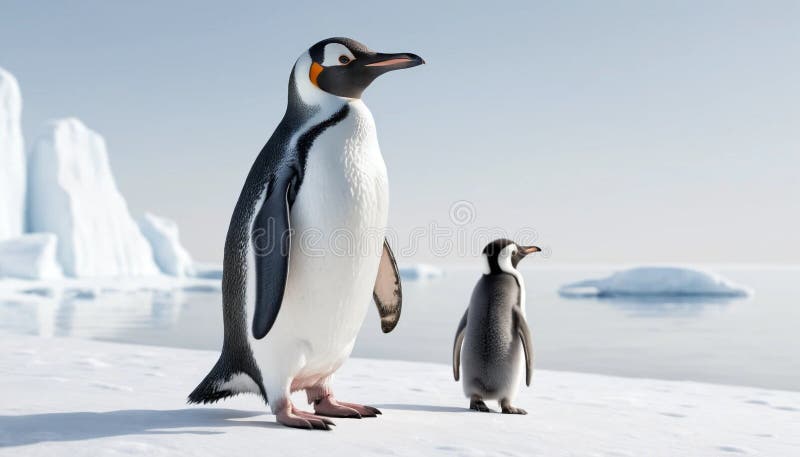 Penguin Wallpaper stock illustration. Illustration of isolated - 378902318