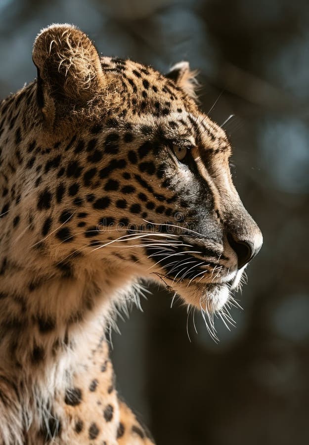 Realistic Photo, Cheetah& X27;s Face Stock Illustration - Illustration ...