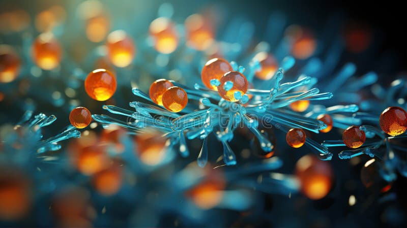 Realistic Photo Bacterium. Created with Generative AI Stock ...