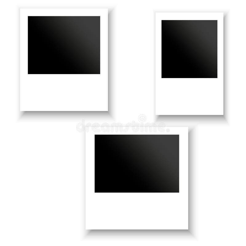 Realistic Photo for Paper Design. Photo Frame. Vector Illustration ...