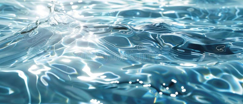 Realistic Photo of the Water Surface Stock Illustration - Illustration ...