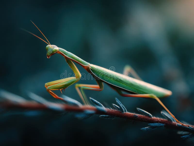 Predatory Insect Extends Its Long Front Limbs Carefully Generative AI ...