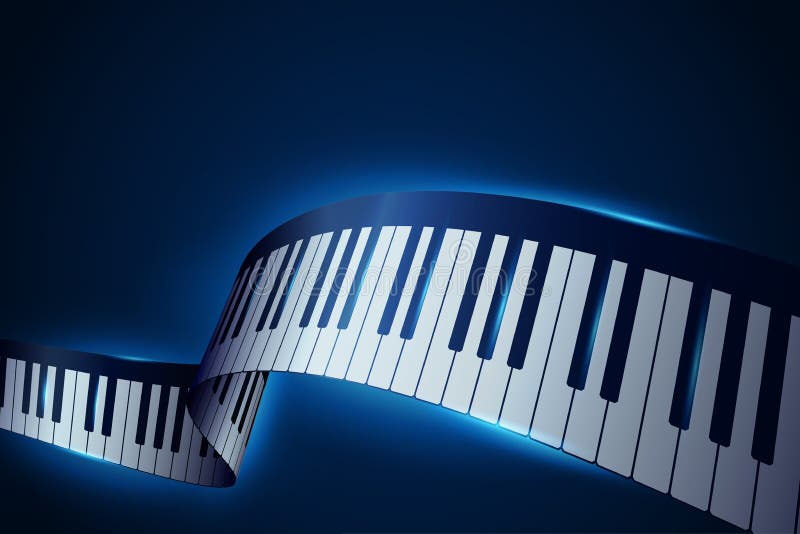 Realistic Piano Keys. Realistic Detailed Shaded Piano Keyboard Seamless ...