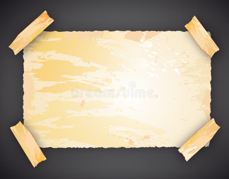 Realistic Piece of Paper with Space for Text Stock Illustration ...