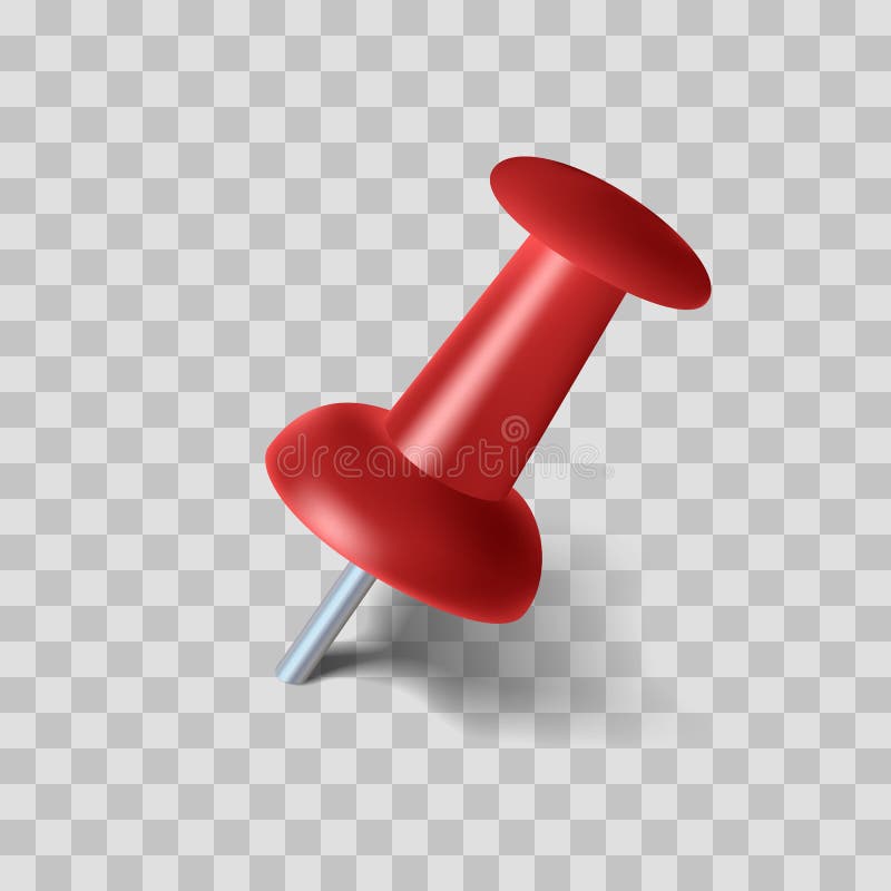 Realistic Pin with Shadow. Vector Illustration Stock Vector ...