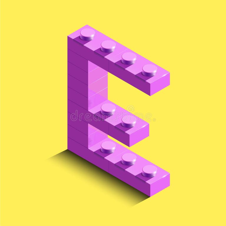 Isometric Building Alphabet E Stock Illustrations – 23 Isometric ...