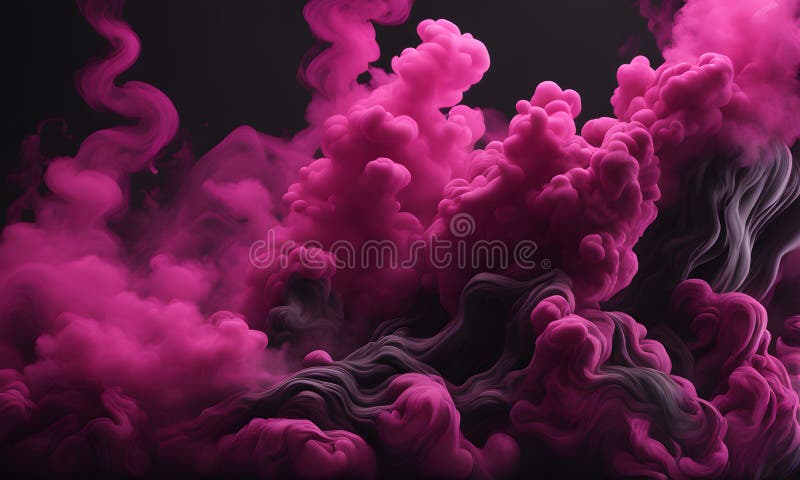 Realistic Pink Smoke Background, Beautiful Smoky Artwork Design - Ai ...