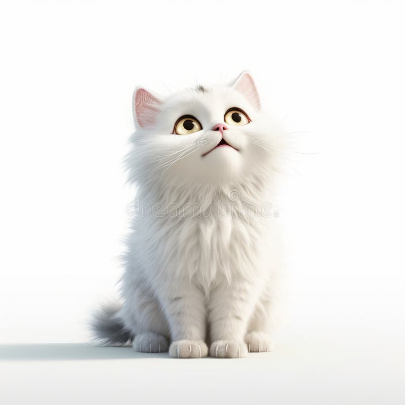 Realistic Pixar-style Pig on White Background in 8k Uhd Stock ...