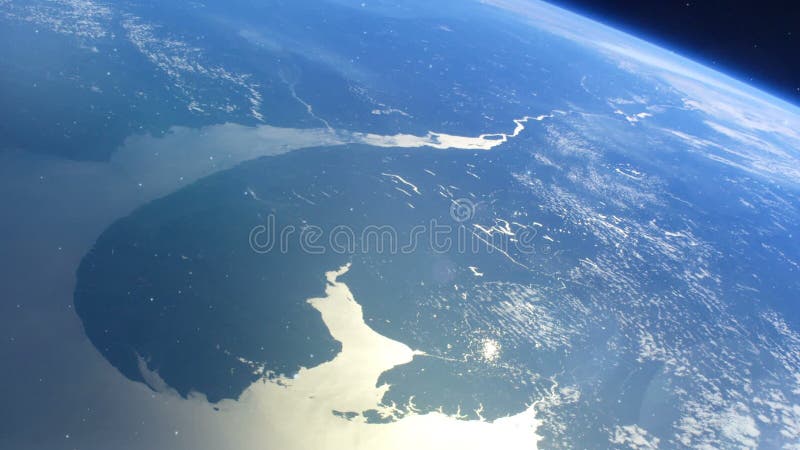 Planet Earth Globe View from Space Showing Realistic Earth Stock ...