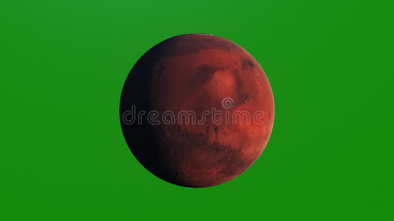 Realistic Planet Mars Rotating in Its Own Orbit in the Outer Space ...