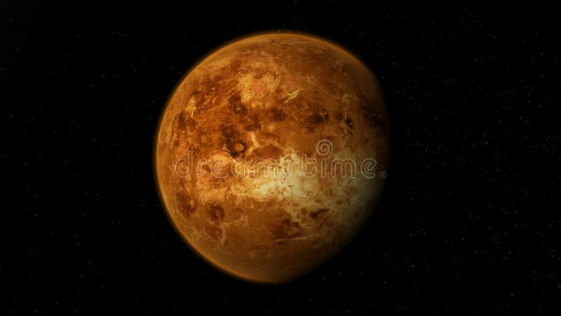 Realistic Venus from Deep Space. Stock Illustration - Illustration of ...