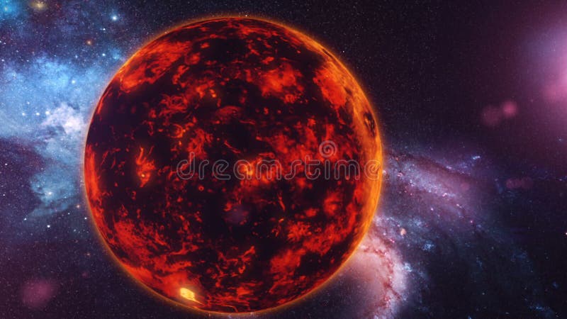Realistic Planet Venus from Space 3D Rendering Stock Illustration ...