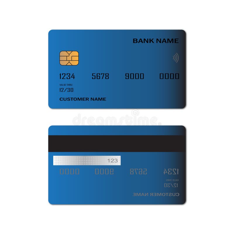Realistic Plastic Debit Card Vector Design Stock Illustrations – 2,474 Realistic Plastic Debit ...
