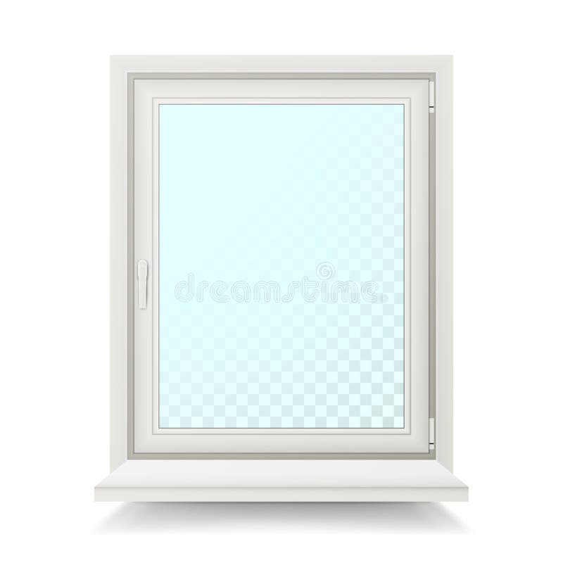 Realistic Plastic White Window Vector. Isolated Illustration Stock ...
