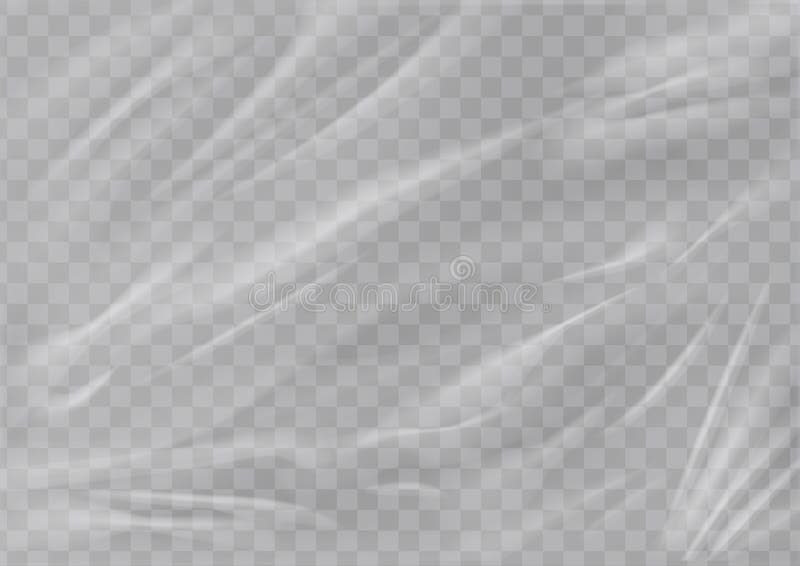 Realistic Plastic Wrap Texture . Stretched Polyethylene Cover Stock ...