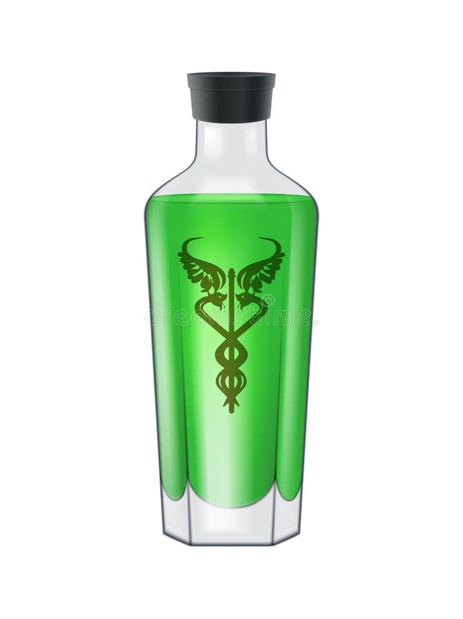 Realistic Poison Bottle stock vector. Illustration of danger - 272391802