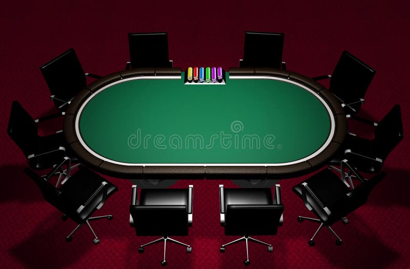 Realistic Poker Table stock illustration. Illustration of blackjack ...