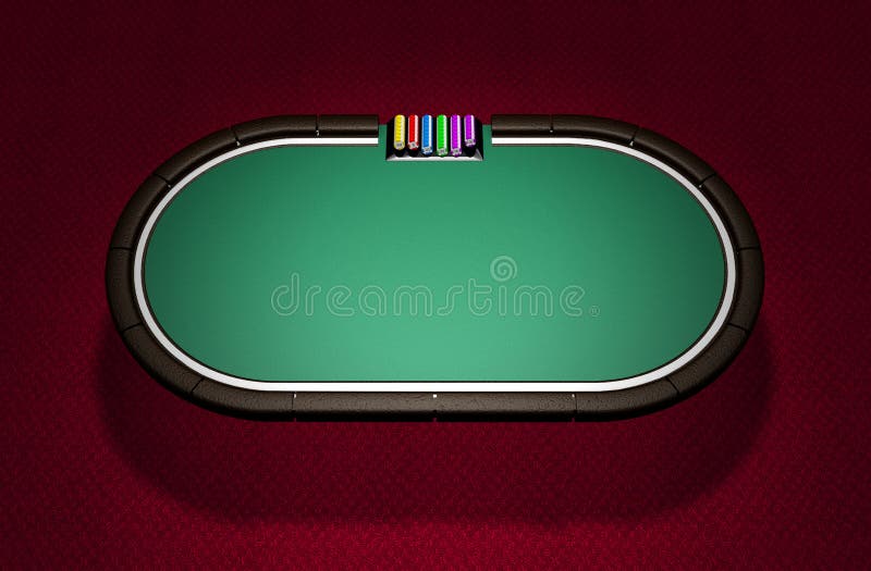 Realistic Poker Table stock illustration. Illustration of blackjack ...