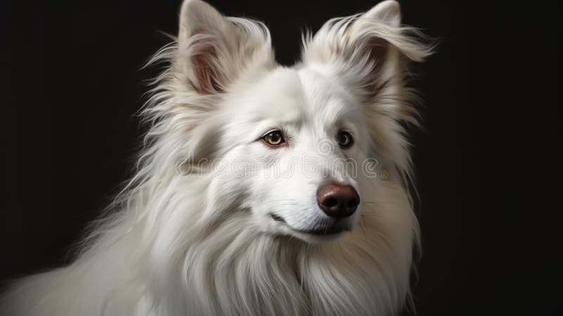 Realistic Portrait of Pomeranian Lulu Dog. AI Generated Stock ...