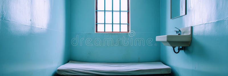 A Realistic Prison Cell in Today S Style, with Plain White or Light ...