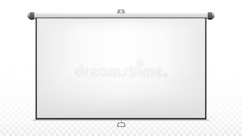 Realistic Projection Screen, Isolated, Vector Illustration Stock Vector ...