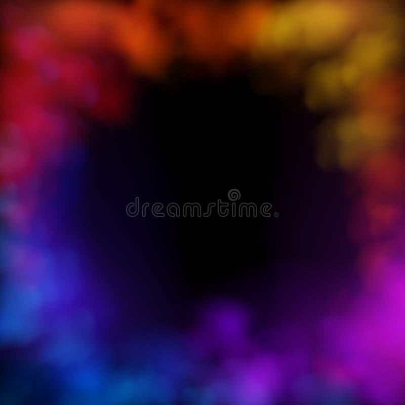 Realistic Psychedelic Smoke Circle Illustration Stock Vector ...