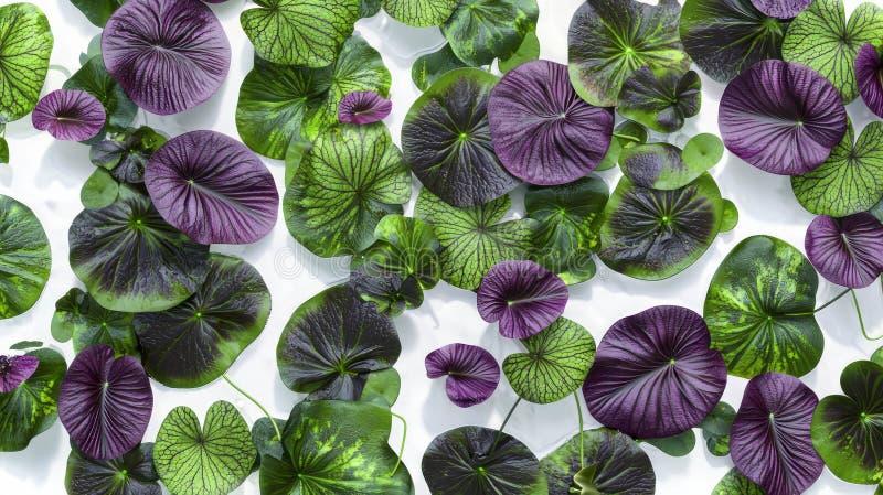 Realistic Purple Tropical Waterlily Design for Artistic Display Stock ...