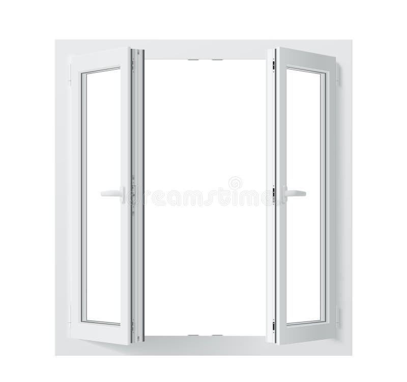 Realistic Pvc Window With Clear Glass Panes 3d Stock Illustration Illustration Of Pane