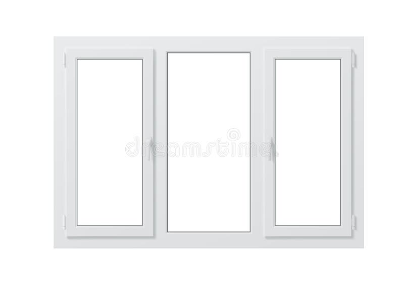 Realistic Pvc Window, Isolated 3d Vector Mockup Stock Vector ...