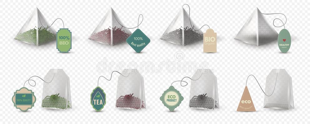 Aromatic Pyramid Tea Bags Stock Illustrations – 19 Aromatic Pyramid Tea ...