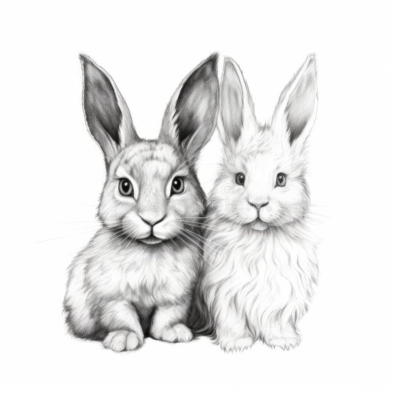Realistic Rabbit Art Drawing by Patrick Mchale Stock Illustration ...