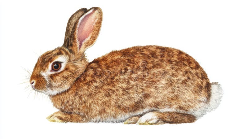 Realistic Rabbit Illustration for Easter and Spring Design Projects ...