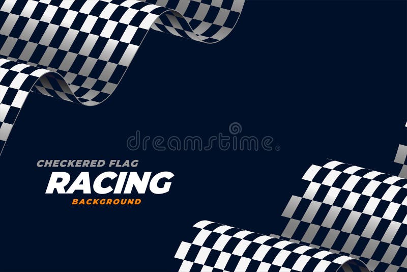 Realistic Racing Flag Speed Background Stock Vector - Illustration of ...