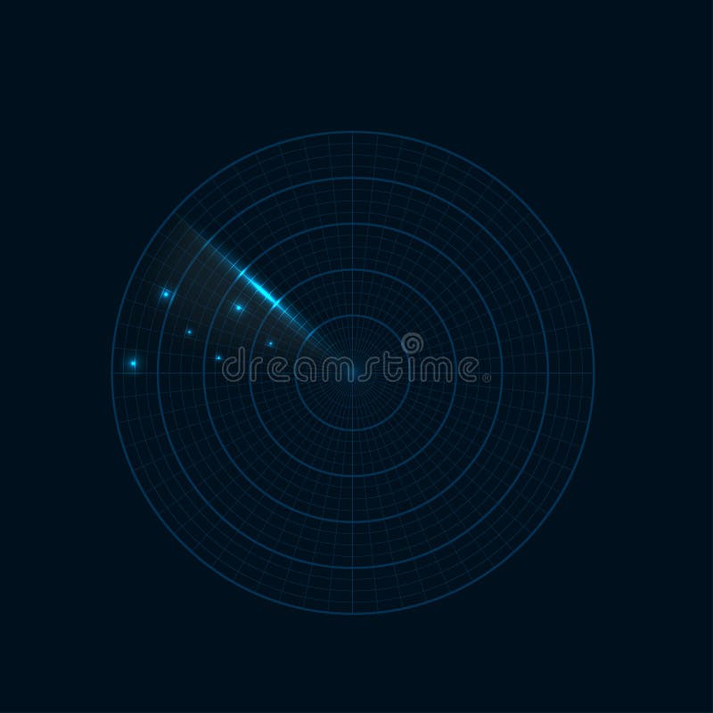 Realistic Radar Illustration Stock Vector - Illustration of detect ...