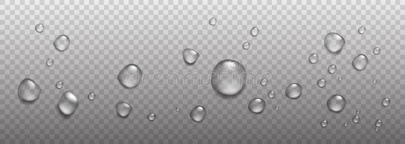 Realistic Rain Drops, Air Bubblies, Oxygen on the Transparent ...