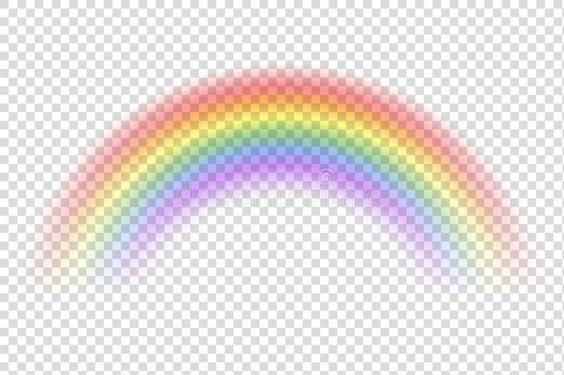 Realistic Rainbow Set. Sky Magic Spectrum Fantasy Effect Stock Vector ...