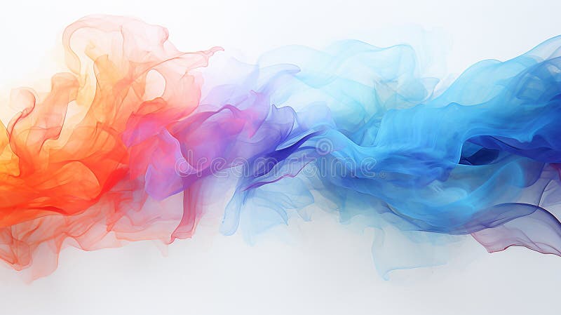Realistic Rainbow Smoke. 3D Render Stock Illustration - Illustration of ...