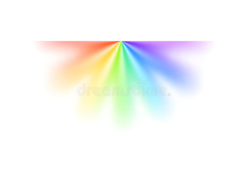 Realistic Rainbow. Sky Magic Spectrum Fantasy Effect Stock Vector ...
